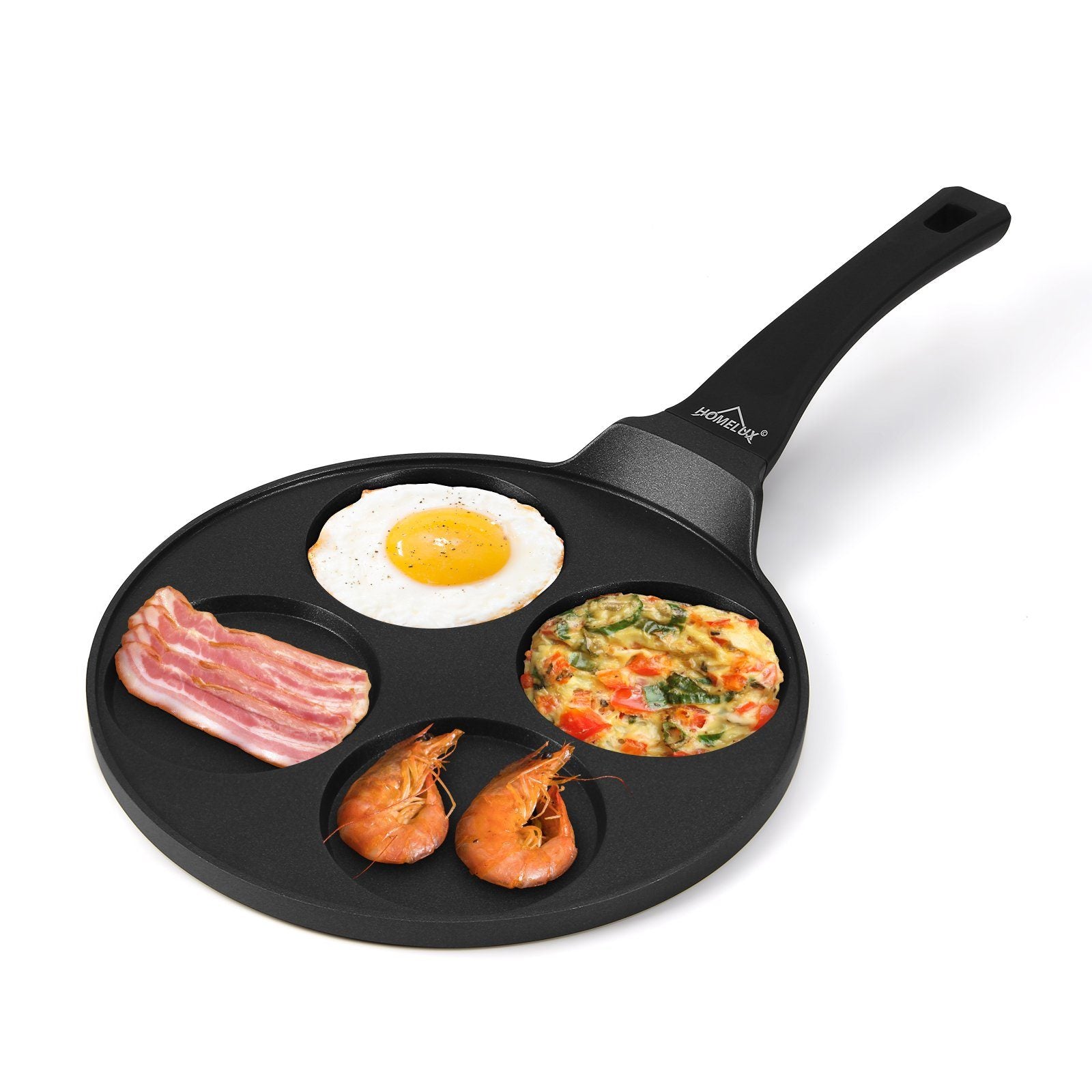 HOMELUX Crêpepfanne Pancake Pfanne Spiegeleipfanne 26cm mit Beschichtu