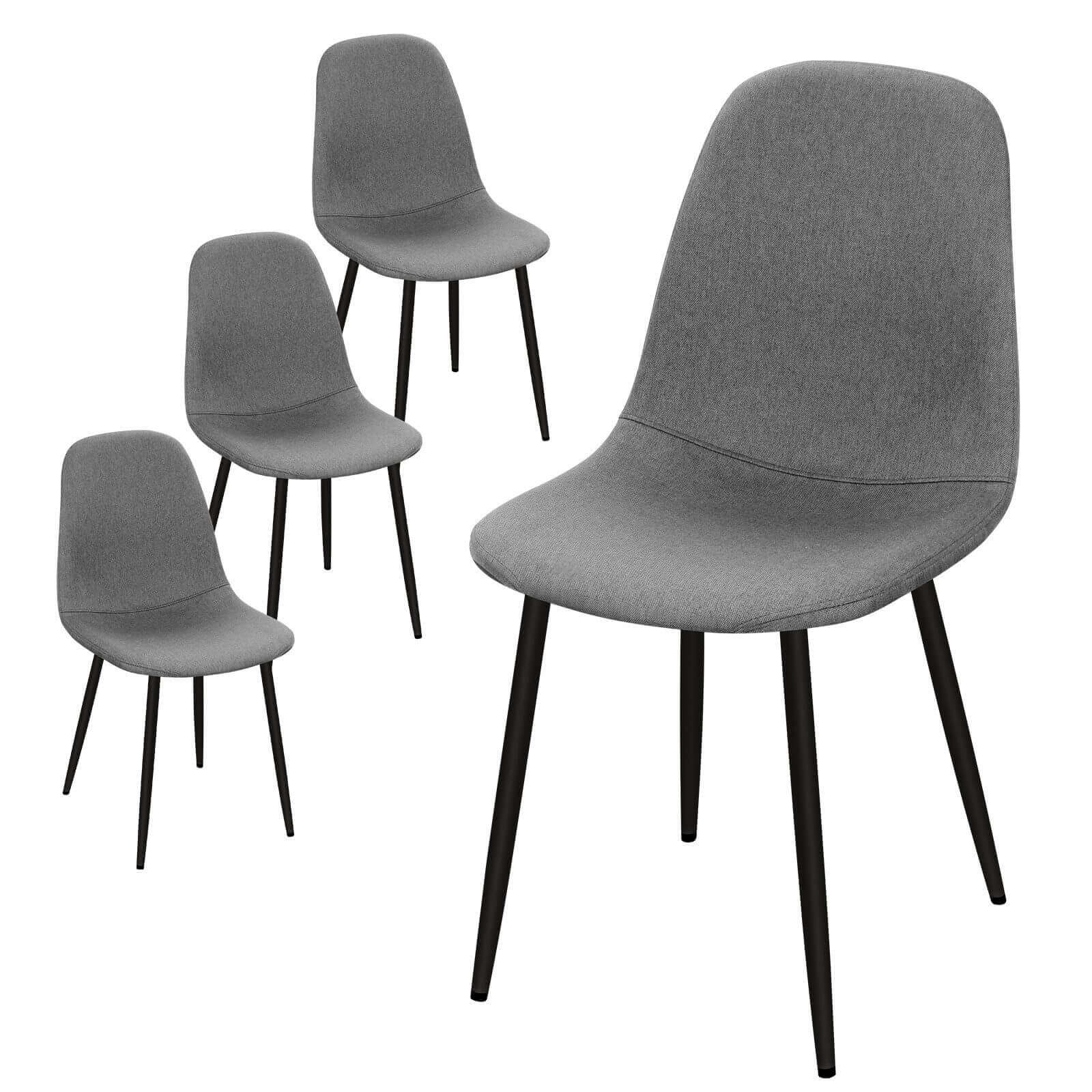 Ergonomisches 4er-Set Esszimmerstühle von HOMELUX Modern, bequem und v